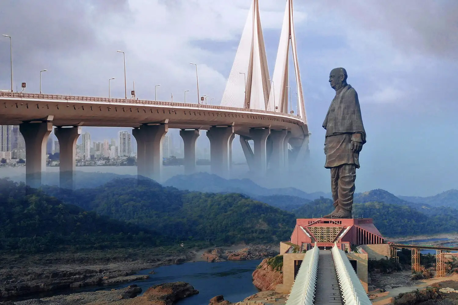 statue of unity tourist attraction - Antedo